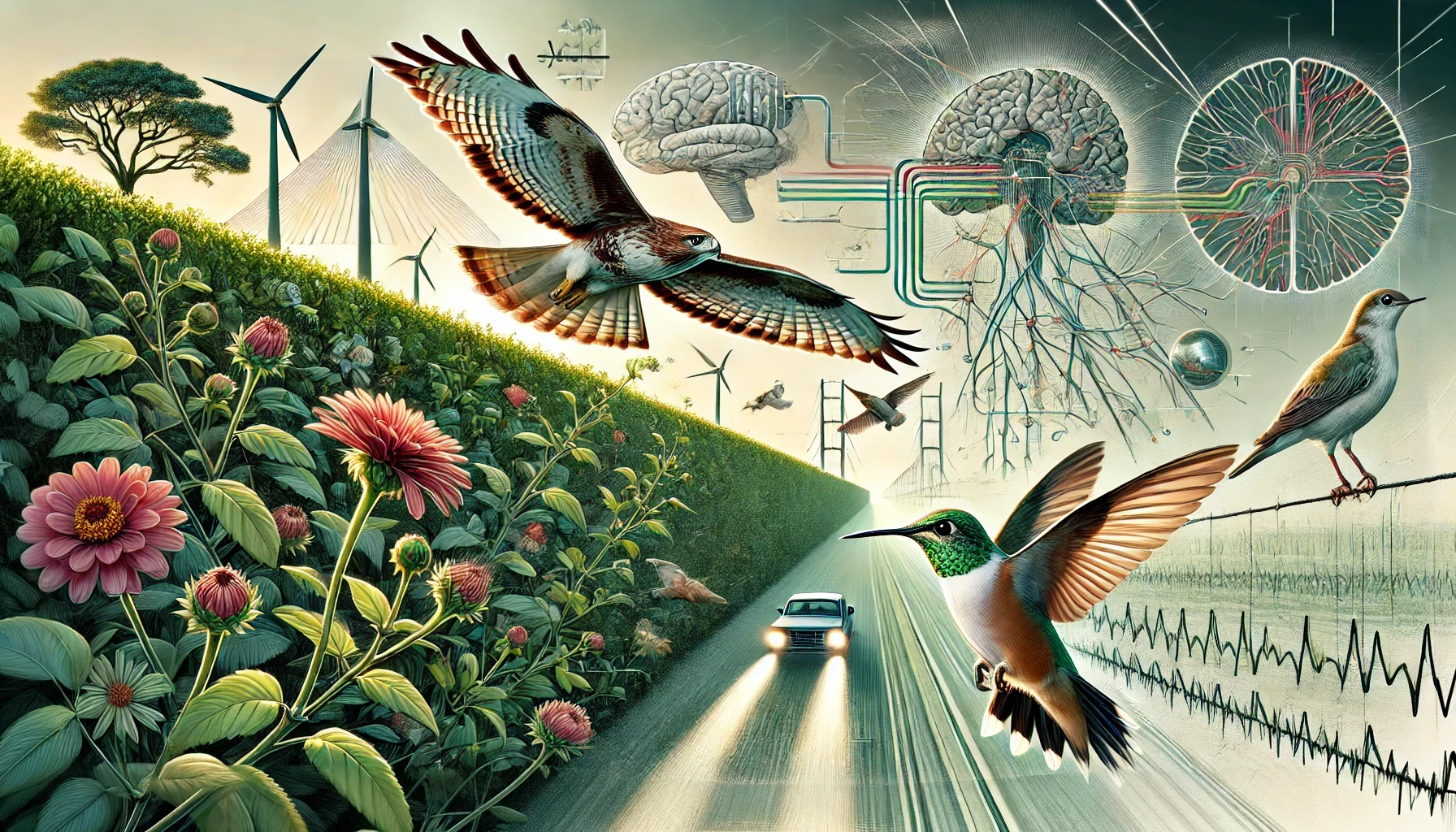 How do birds avoid collisions in flight?